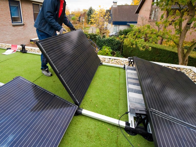 Afstand Zonnepanelen Tussen Rijen Onderling Op Een Plat Dak